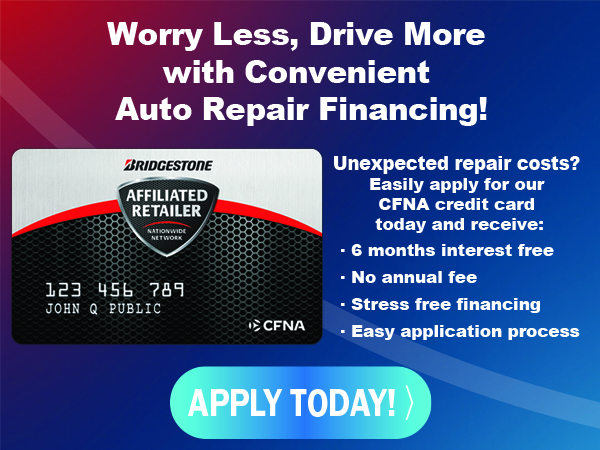 Bridgestone CFNA Credit Card - Tom’s Tire Pros